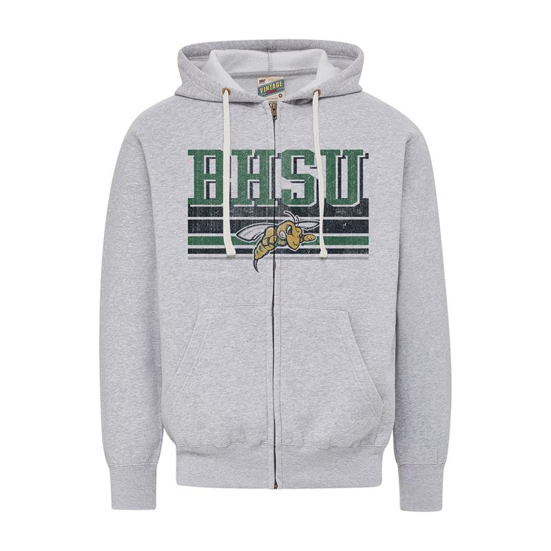 Full Zip BHSU Hoodie w/Lines | University Bookstore